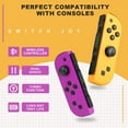SPBPQY Game Controller for Nintendo Switch, Neon Purple and Orange ...