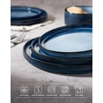 famiware Star Dinner Plates for 6, 10 inches Plate Set, Scratch ...