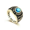 Mementos PJM Custom Large Men's Class Rings 10kt Yellow Gold for High ...