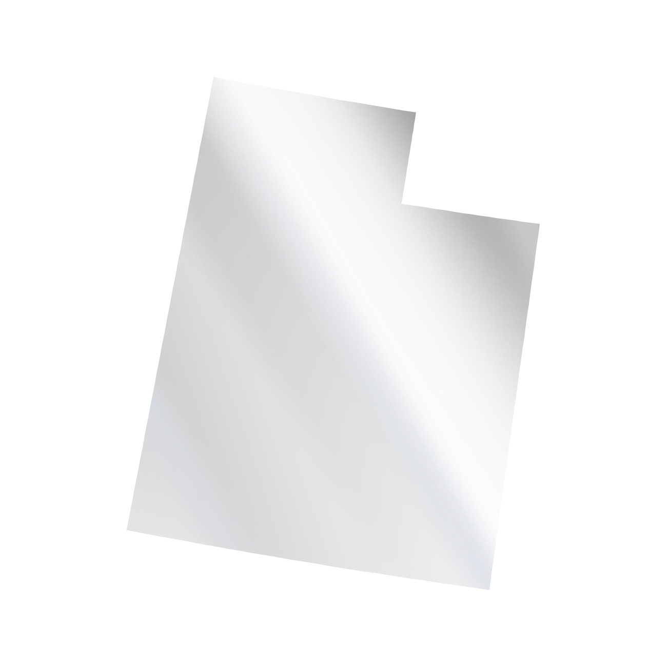 Utah Shaped Sticker Decal Die Cut - Self Adhesive Vinyl - Weatherproof ...