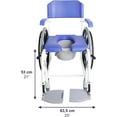 KMINA PRO - Shower Wheelchair (Not Returnable), Adjustable Shower Chair ...