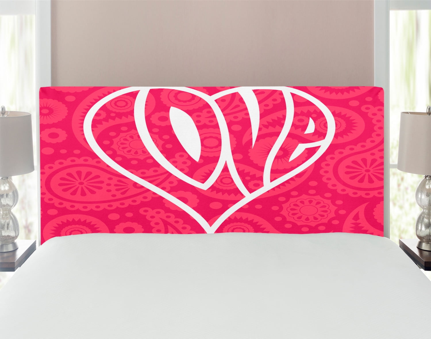 Groovy Headboard, Big Heart with Background Retro Romance Will Change ...