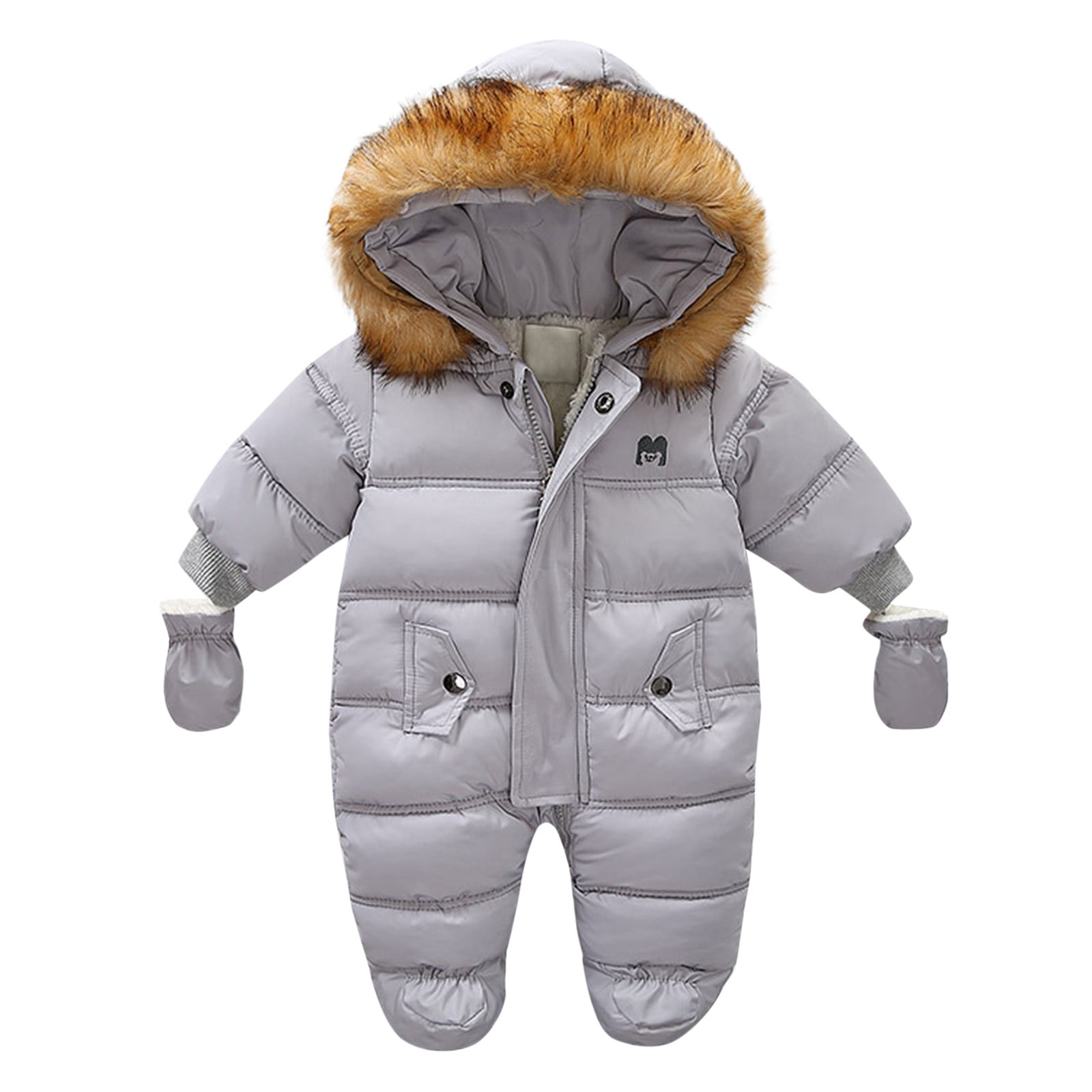 Click here for Wenxiaoo Baby Girls Boys Snowsuit Warm Puffer Romp... prices