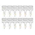 12 Sets Metal Buckles Dungaree Buckles with Rectangle Slider Fasteners ...