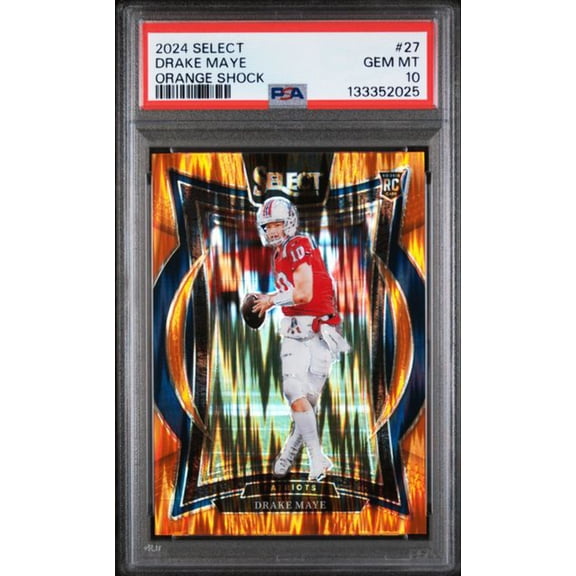 Graded 2024 Panini Donruss Optic Drake Maye #7 Light It Up Rookie RC ...
