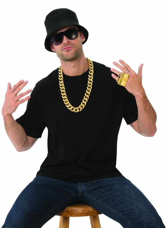 Deluxe Old School Rapper Mens Adult Hip Hop Costume Kit - Walmart.com