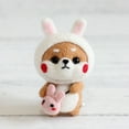 NFTIGB Needle Felting Starter Kit Animal Doll Craft DIY Rabbit Shiba ...