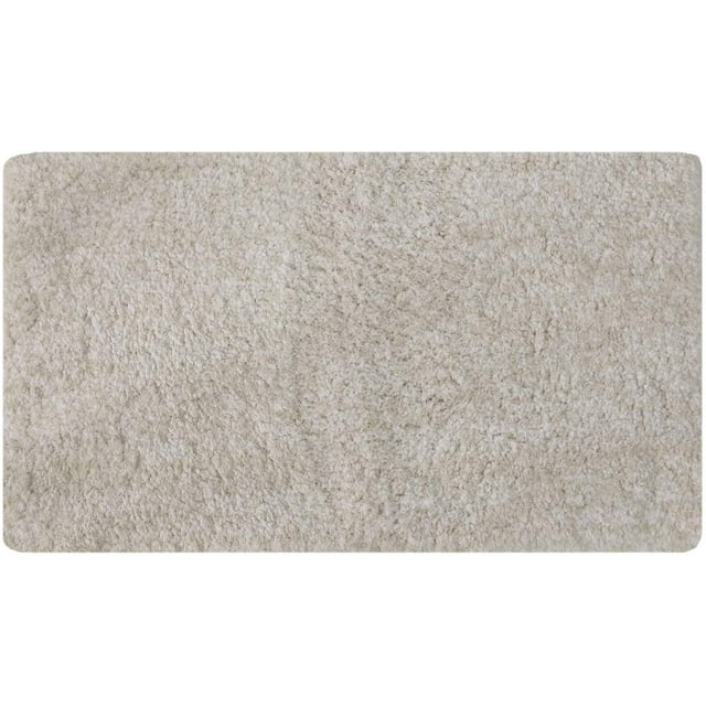 LOHAS Home Non-Slip Bath Mat, 34x21, Absorbent Woven Shaggy Soft Microfiber Bathroom Rug, Beige ...
