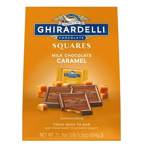 Ghirardelli Milk Chocolate Caramel Squares - Walmart.com