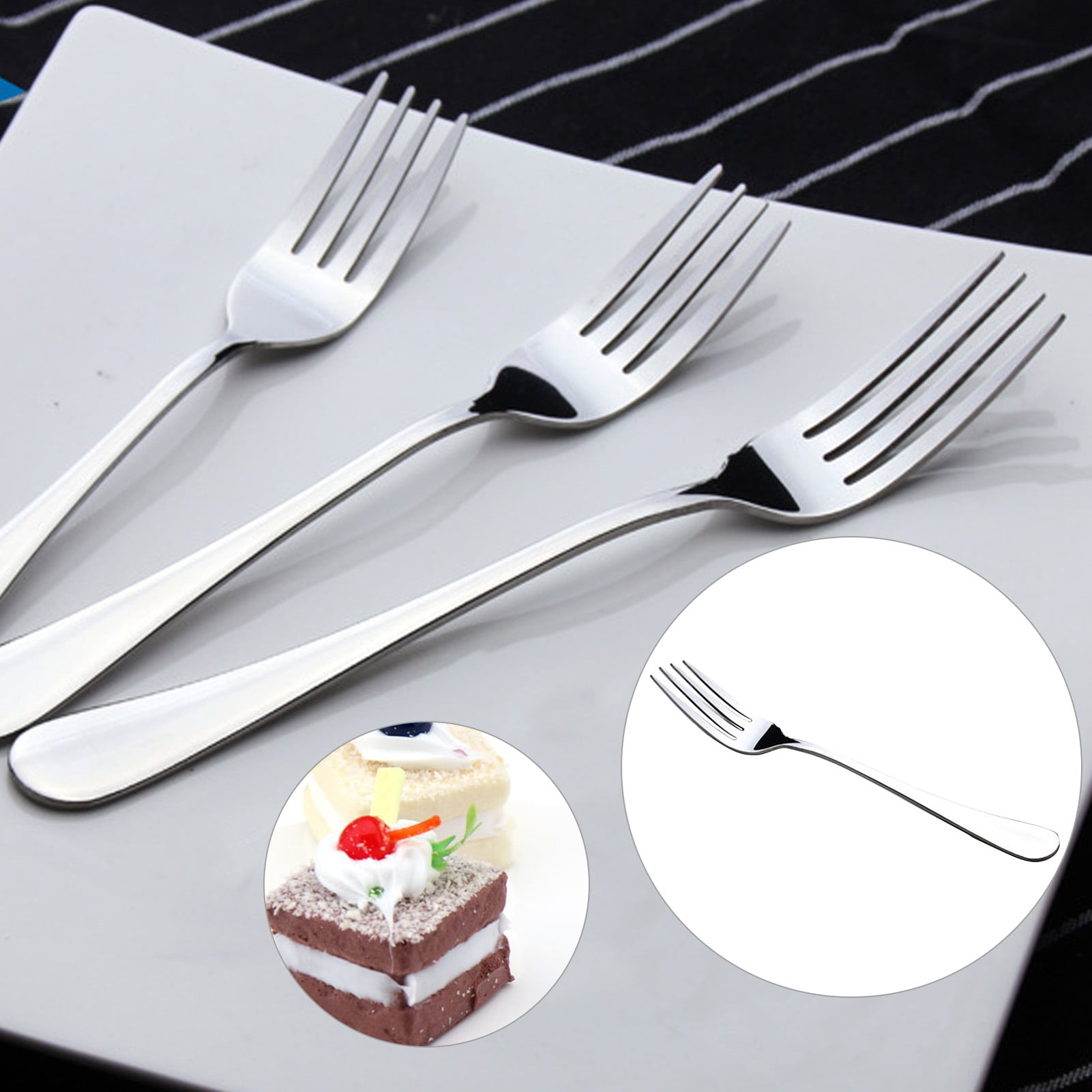 Travelwant 4Packs Dinner Forks,Top Food Grade Stainless Steel ...