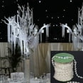 32.8ft Acrylic Crystal Garland Strands - Hanging Chandelier Gem Bead ...