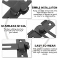 3Sets Black Stainless Steel Door Lock Latch for Home Security Durable ...