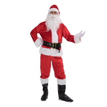 Sunnywood Men's Premium Santa Claus Suit Costume Set XX-Large Red ...