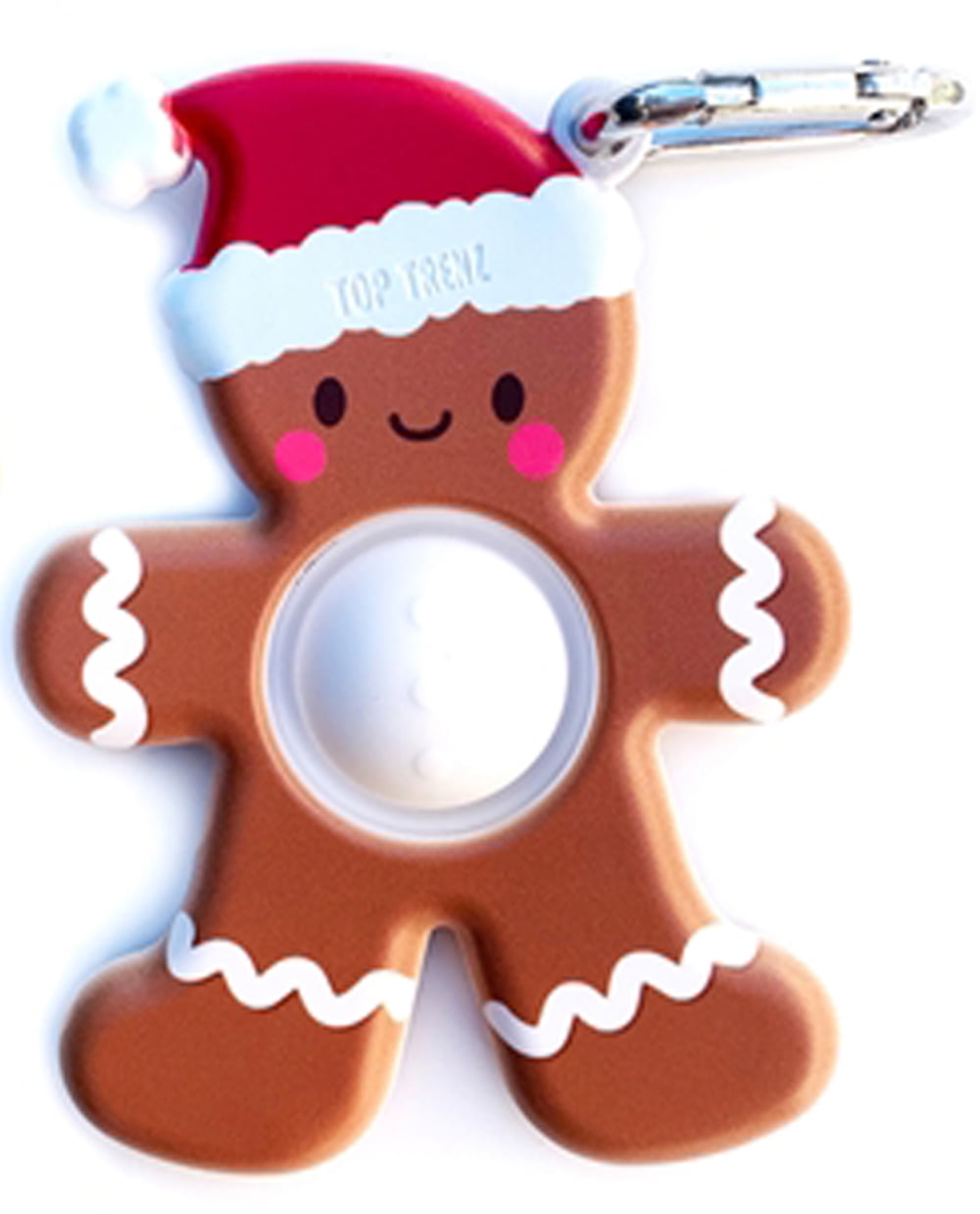 TOP TRENZ OMG Mega Pop Fidgety Bubble Fidget Toy Keychain - Gingerbread ...