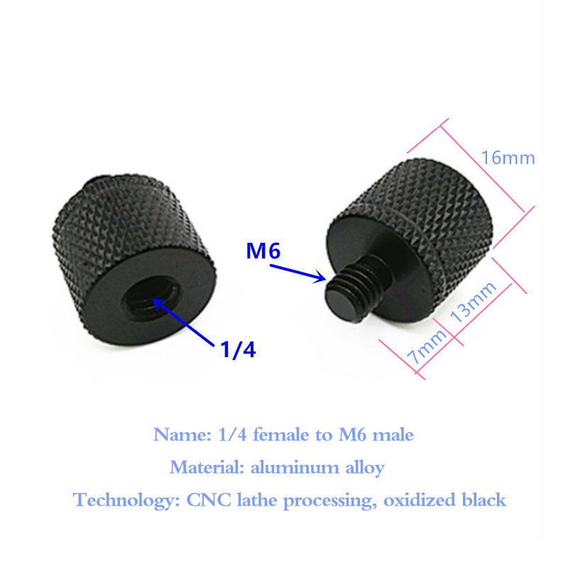 Racing Butterfly Dual Nuts Tripod Mount Screw 1/4 to M4 M5 M6 M8 M10 ...