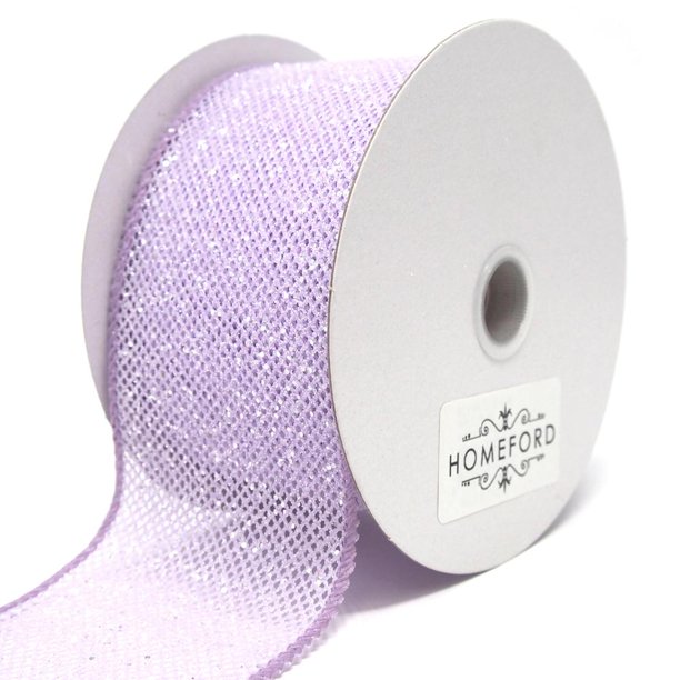 Frosted Net Wired Ribbon, Lavender, 2-1/2-Inch, 10 Yards - Walmart.com ...