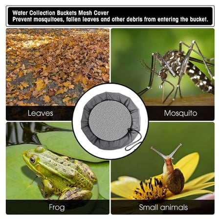 Lutabuo Garden Rain Barrel Mesh Screen Water Tank Filter Insect Net Bag ...