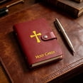Catholic Faux Leather Holy Card Holder,Pocket Prayer Card Organizer ...