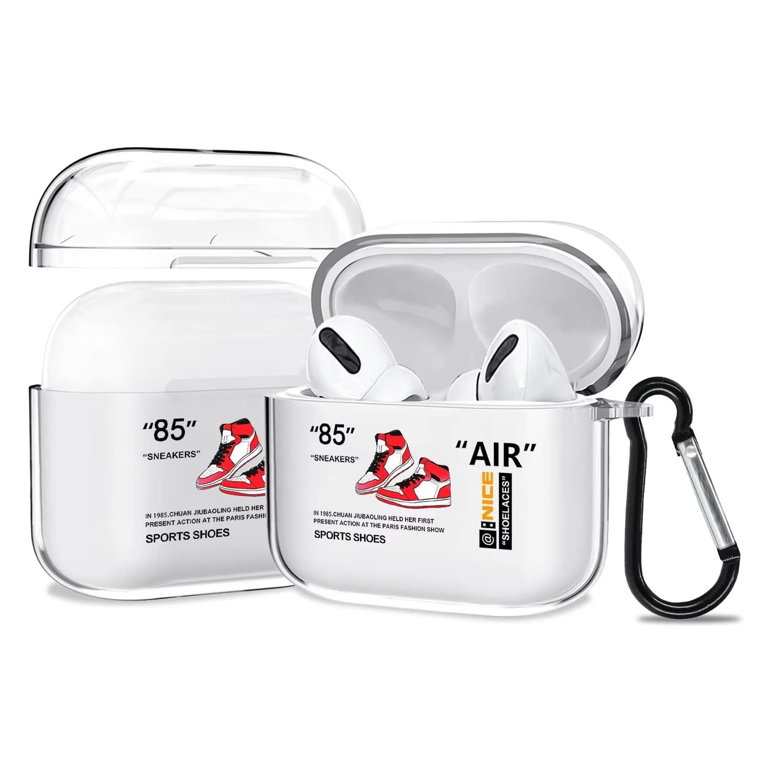 for AirPods Pro Case, fit on and Off Sports Shoes Brand Style Creative ...