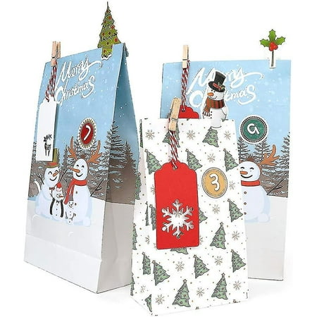 Advent Calendar To Fill Large, Gift Paper Bags To Fill Yourself ...
