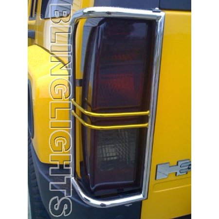 For Hummer H3 Tinted Taillights Murdered Out Taillamps Overlays Cover ...