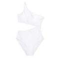 Himmake Plus Swimsuits For Women 2024 Solid Wrap Plus Size Bathing