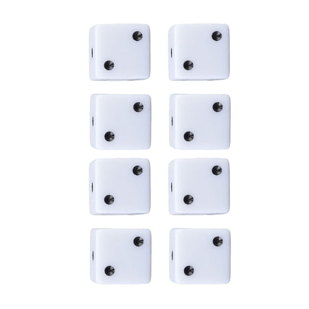 Square Corner Dice,8pcs 6 Sided Dice Set Educational Square Corner Dice ...