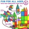 Mag-Genius Magnetic Building Blocks Set, 185-Piece, Clear Colors 3D ...