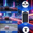 Rechargeable Dash Cam No Wires,Wireless Front/Rear/Inside Car Dashcam ...