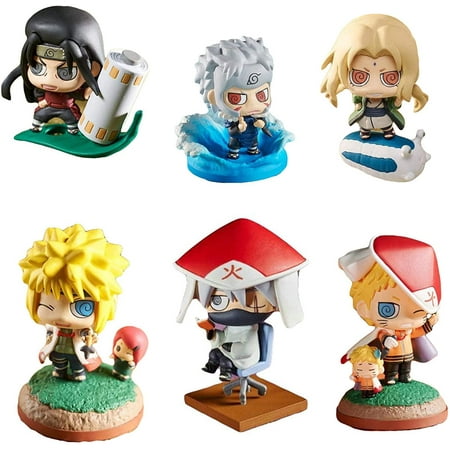 Anime Naruto Action Figures Kakashi Tsunade Namikaze Minato Senju ...