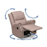 Delta Children Drake Nursery Glider Swivel Recliner, Blush - Walmart.com
