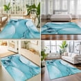 Area Rug 4x6ft, Metallic Marble Texture Pattern Washable Rugs for ...