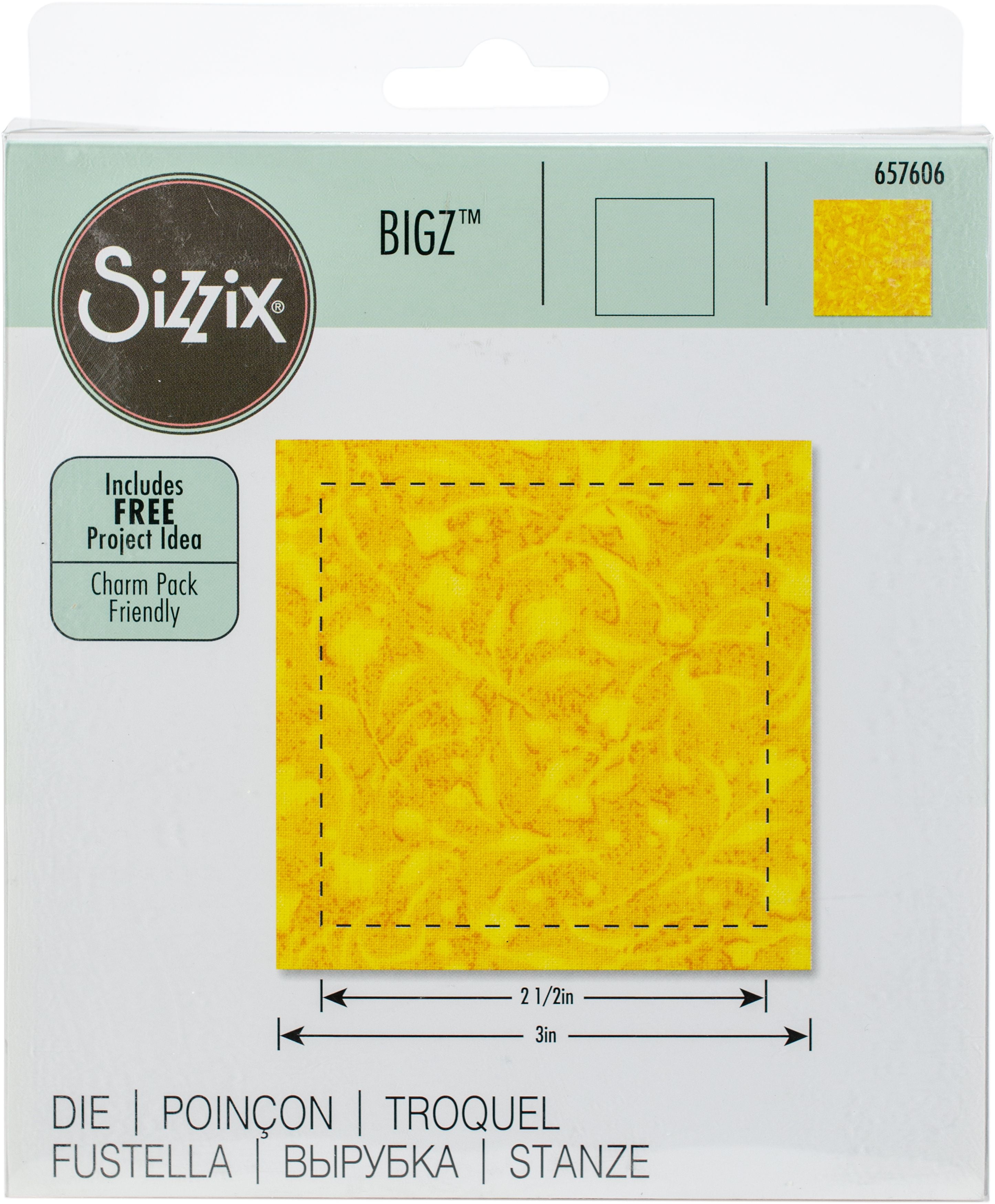 Sizzix Bigz Dies Fabi Edition-Square 2.5" Finished - Walmart.com