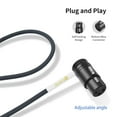 LINYAN-Rotatable Right-Angle XLR Cable, Adjustable-Angle Low-Profile ...