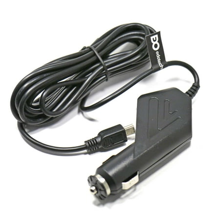 EDO Tech 10ft 5V 2A mini USB car charger vehicle adapter power cord for ...