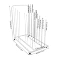 Art Canvas Storage Rack with Wheels, Painting Drying Rack, Storage ...