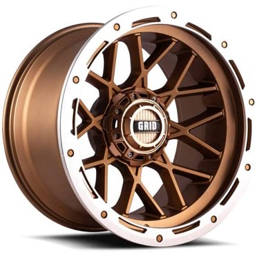 Grid OffRoad Custom Wheel for 20x10 Rim Gloss Graphite w/ Chrome Insert ...