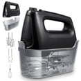 Electric Hand Mixer with 250W Motor and 6 Speeds, 5 Attachments ...