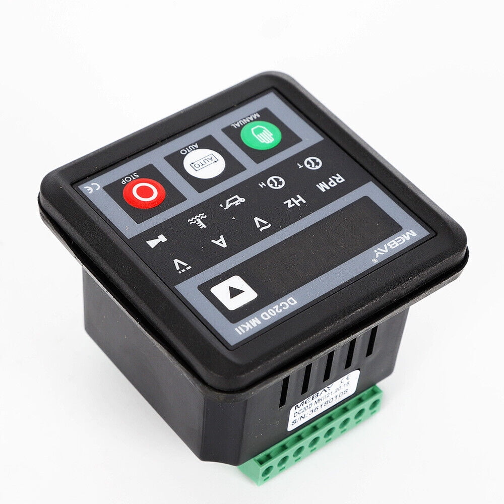 DC20D MKII Genset Controller Upgrade Parts with Mounting Screws Cable Micro-computer Control ...