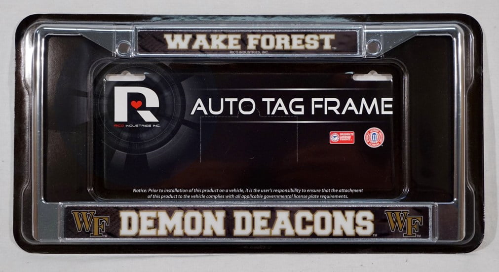 Wake Forest Demon Deacons Chrome License Plate Frame - Walmart.com