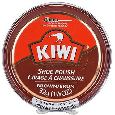 KIWI Wax Blend Shoe Polish, Brown 1-1/8 oz (Pack of 2) - Walmart.com