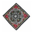 21'' Rose Pattern Bandana Head Scarf Turbans for Women Men Street Dance ...