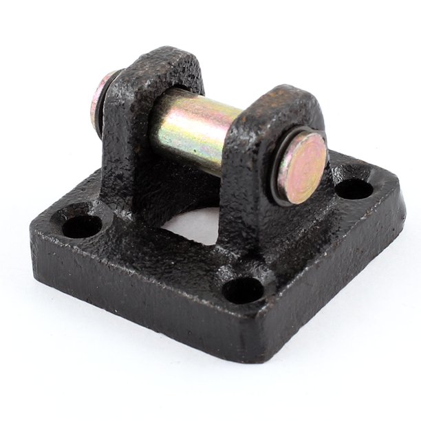 Unique Bargains Pneumatic Cylinder Fixed Clevis Mounting Bracket Black ...