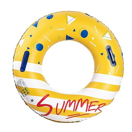 Cathery PVC Swim Ring, Stripe Floating Swimming Pool Laps with Handles ...