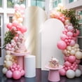 Beige White Ombre 5FT Arch Backdrop Covers, Abstract Art Modern Cream ...