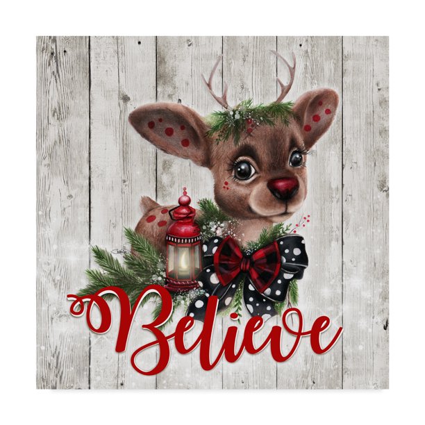 Trademark Fine Art 'Rudolph' Canvas Art by Sheena Pike Art And ...