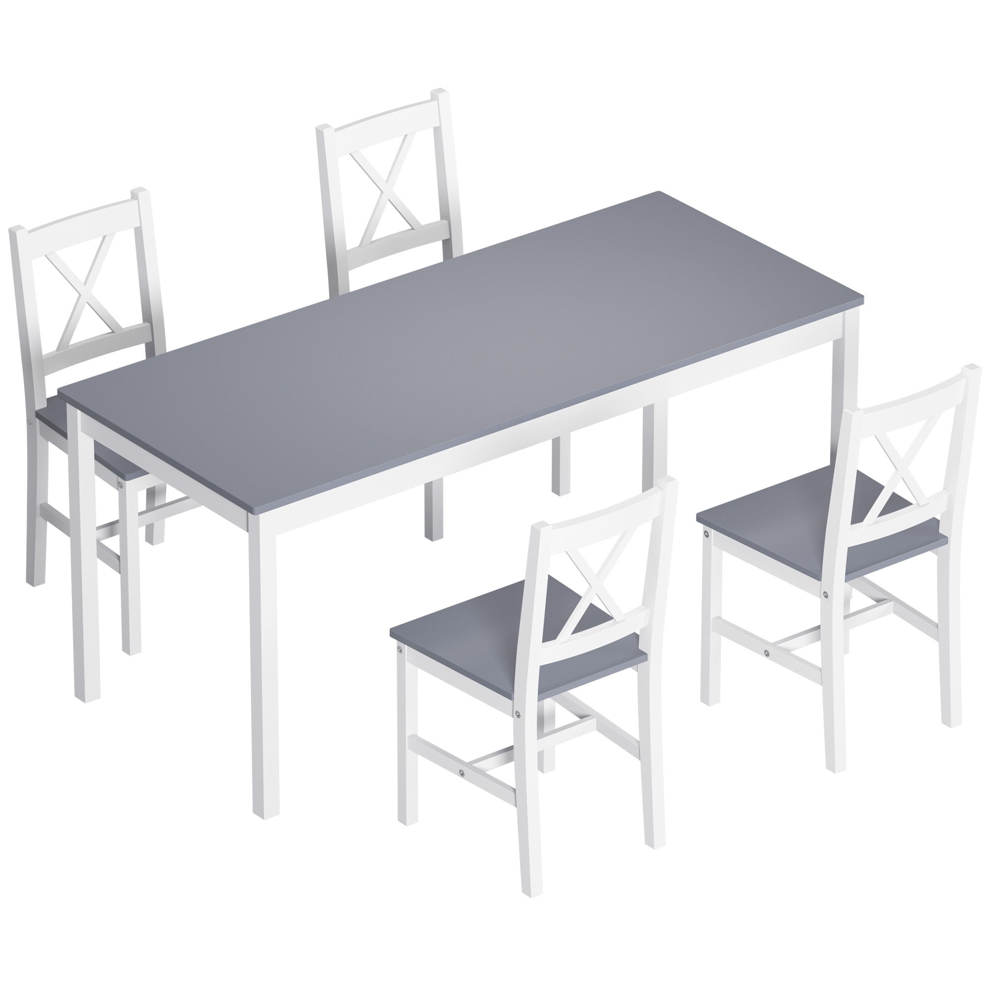 Click here for Sogespower Pine Wood Dinning Table Set Of 5 Dining... prices