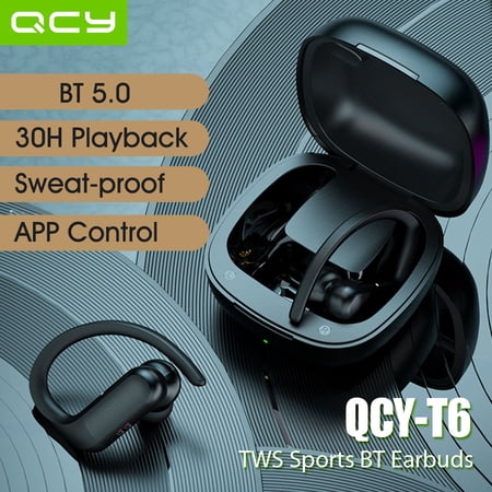QCY T6 BT 5.0 TWS Earphones Wireless HiFi Stereo Earbuds Fast Pairing ...