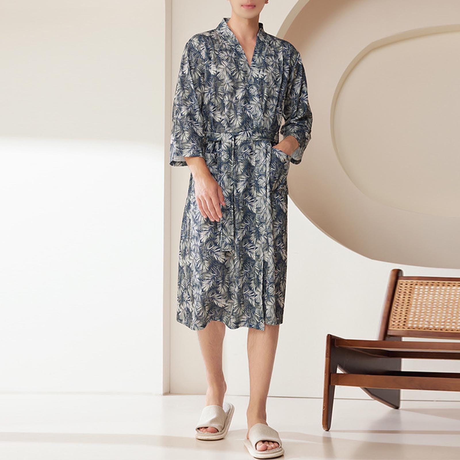 Click here for Unbranded Robes For Men  Men Elastic Waist Summer... prices