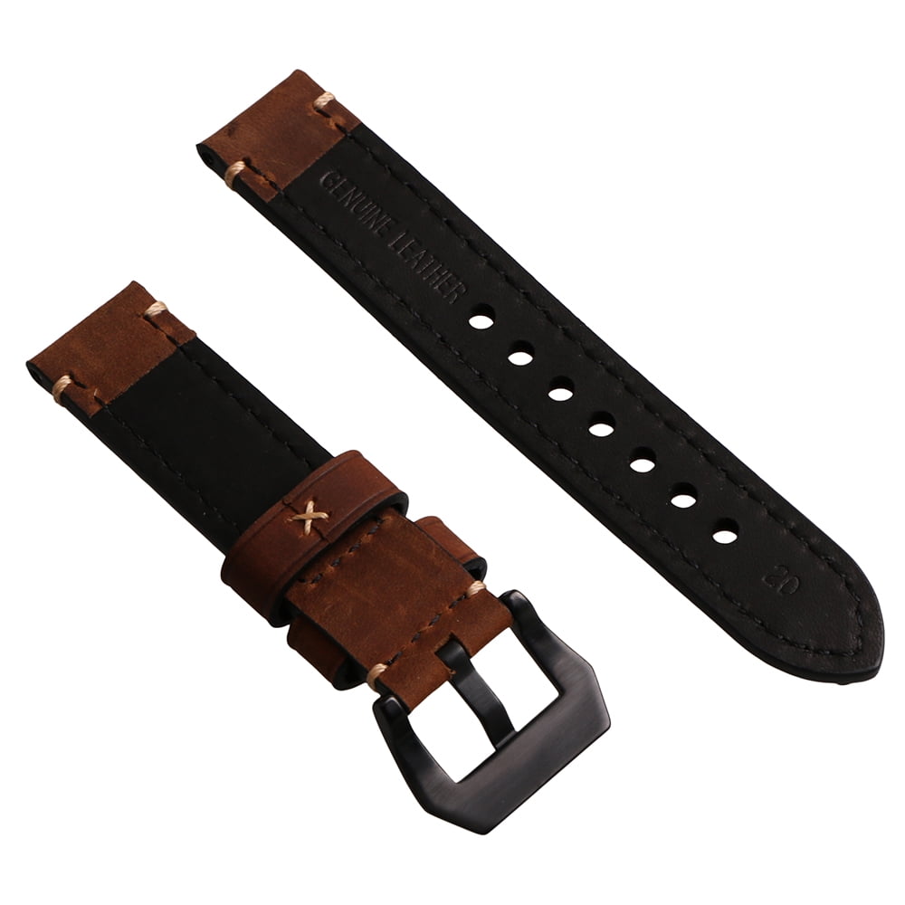 Brown Vintage Genuine Leather 20mm Watch Strap Replacement Watch Strap ...
